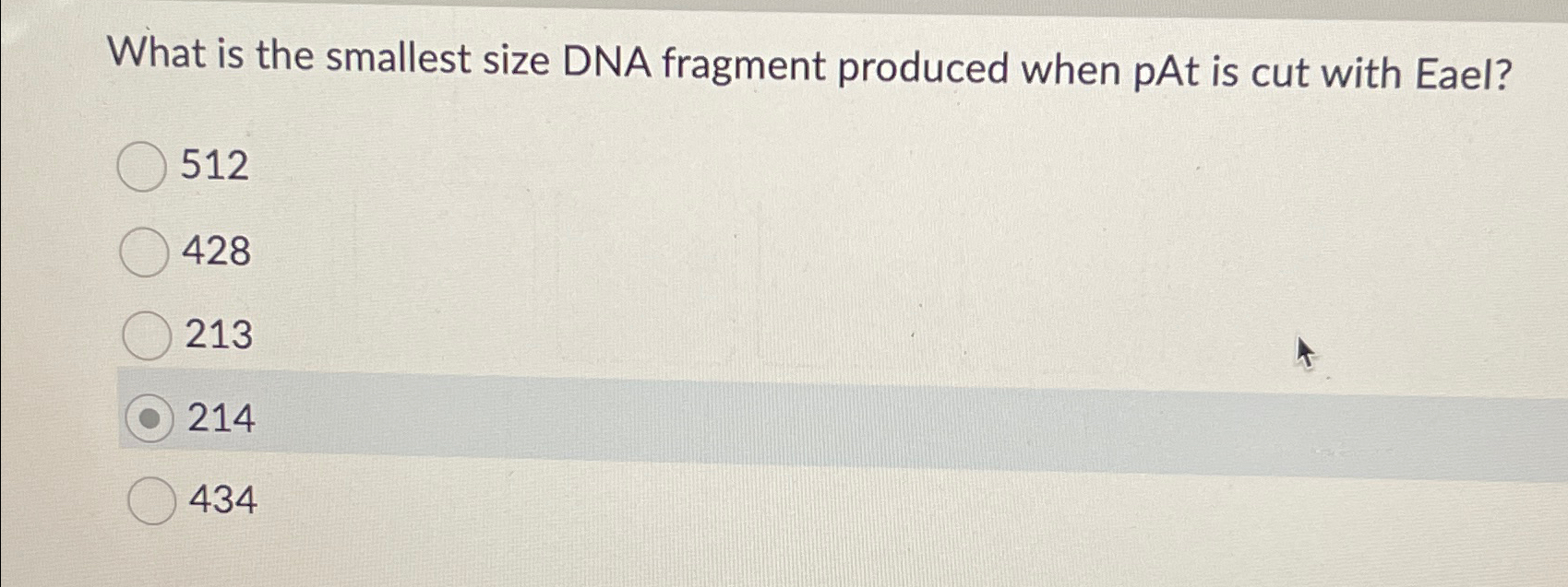 Solved What is the smallest size DNA fragment produced when | Chegg.com