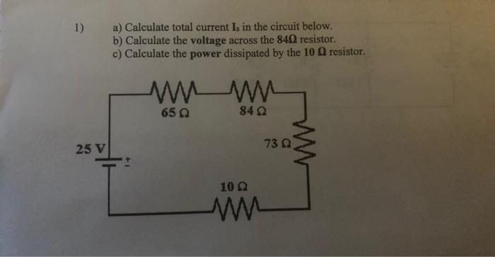 Solved a) Calculate total current Is in the circuit below. | Chegg.com Solved a) Calculate total current Is in the circuit below. | Chegg.com