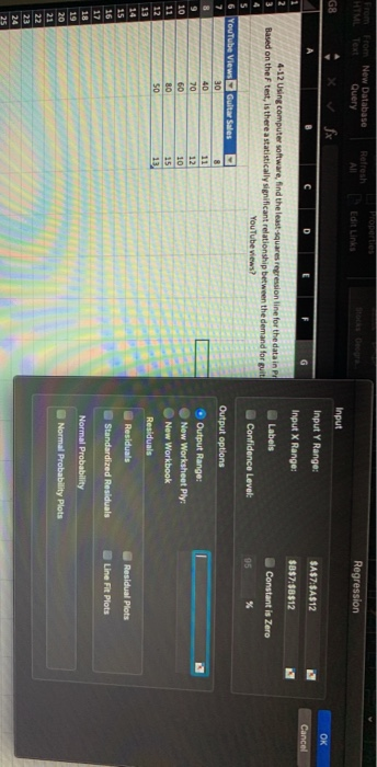 Solved 4-12 Using computer software, find the least-squares | Chegg.com