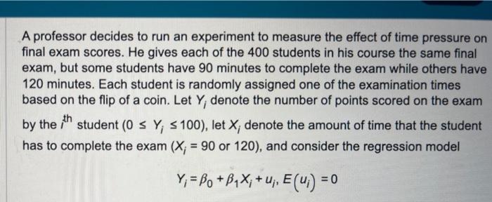 Solved Suppose That A Researcher Using Data On Class Size 1919