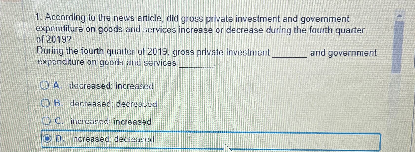 Solved According to the news article, did gross private | Chegg.com