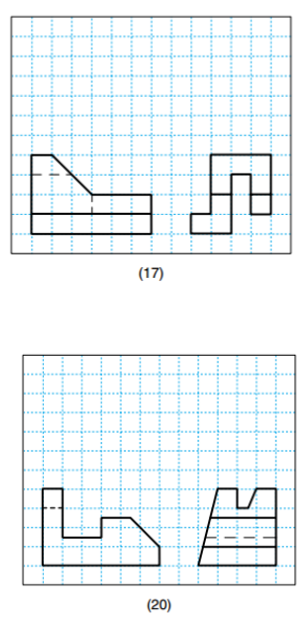 Solved draw the third view (top) ﻿ given the other 2 *in the | Chegg.com