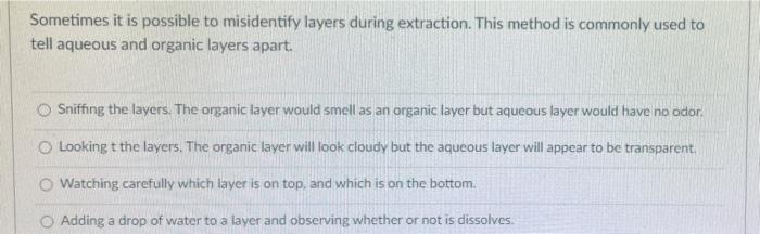 Solved Sometimes it is possible to misidentify layers during | Chegg.com