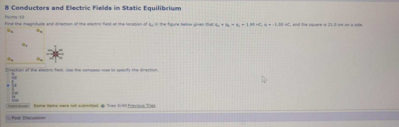 Solved 8 Conductors and Electric Fields in Static | Chegg.com