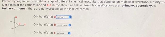 [Solved]: please help me understand Carbon-hydrogen bo