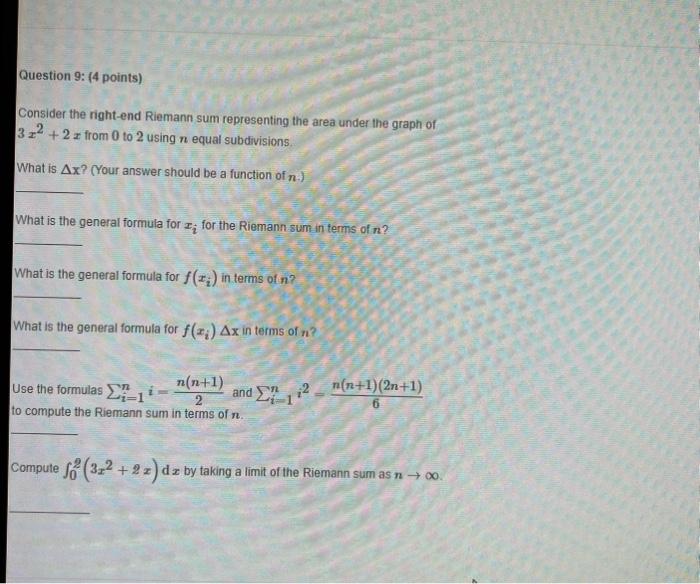 Solved What is the general formula for xi for the Riemann | Chegg.com