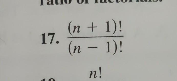 Solved Simplifying Factorials In Exercises 17-20, simplify | Chegg.com