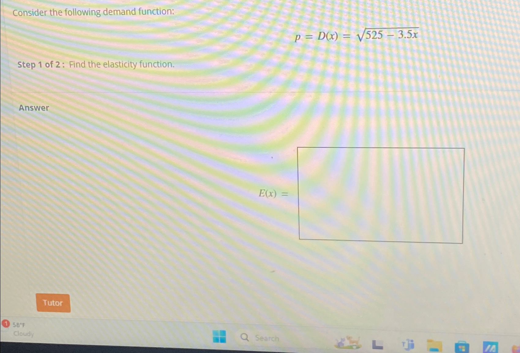 Solved Consider the following demand | Chegg.com