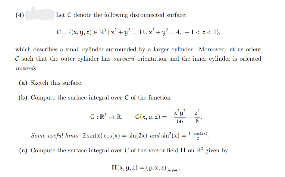 Solved Let C ﻿denote the following disconnected surface:C | Chegg.com