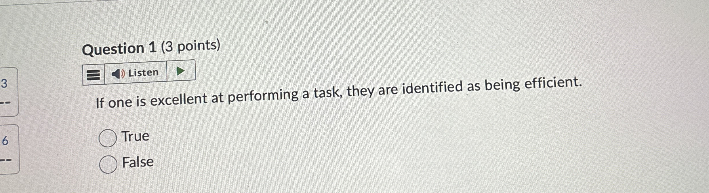 Solved Question 1 (3 ﻿points)If one is excellent at | Chegg.com