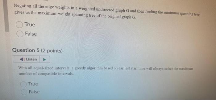 Solved Negating all the edge weights in a weighted | Chegg.com