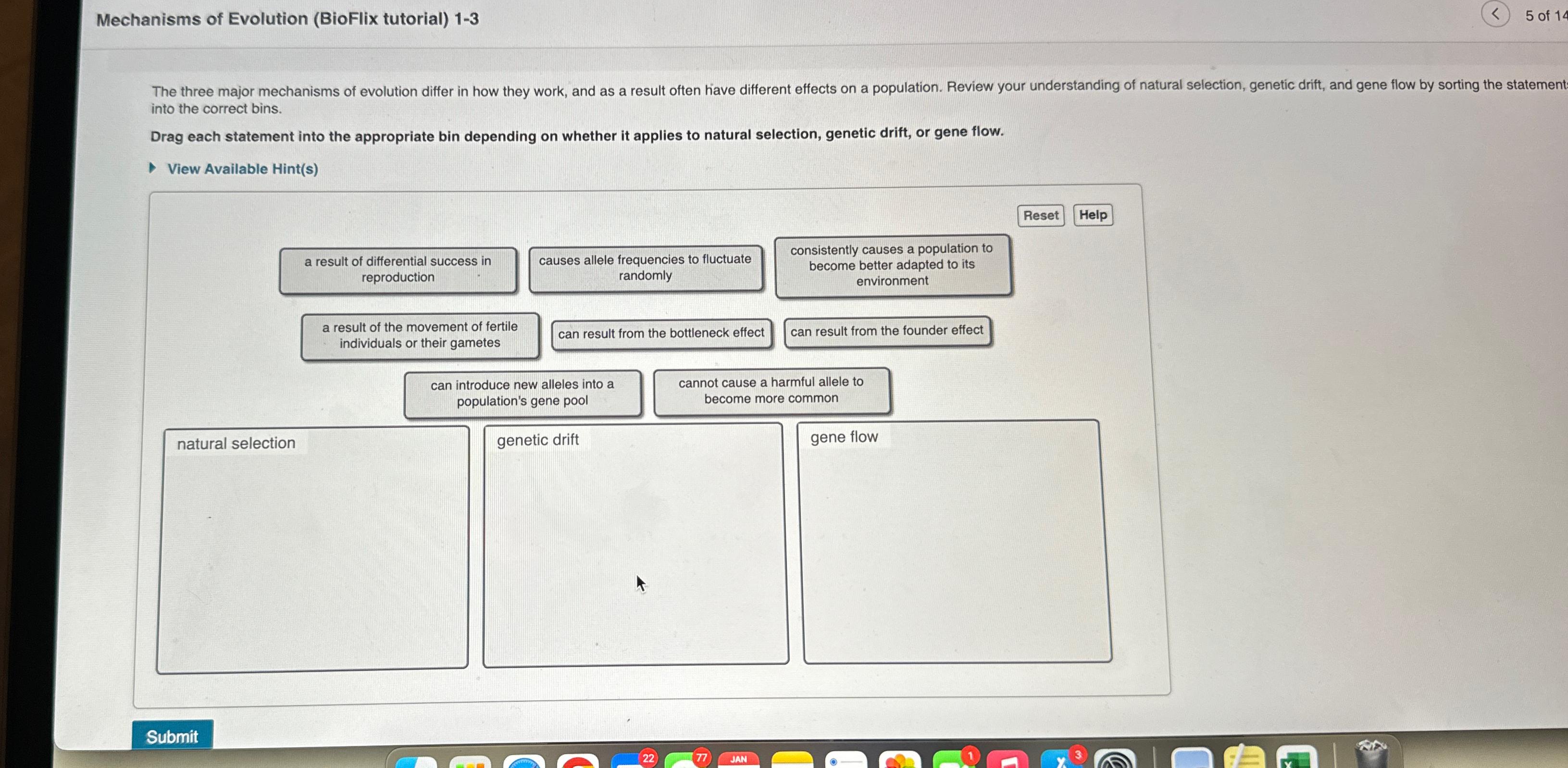 Solved Mechanisms of Evolution (BioFlix tutorial) 1-35 ﻿of | Chegg.com