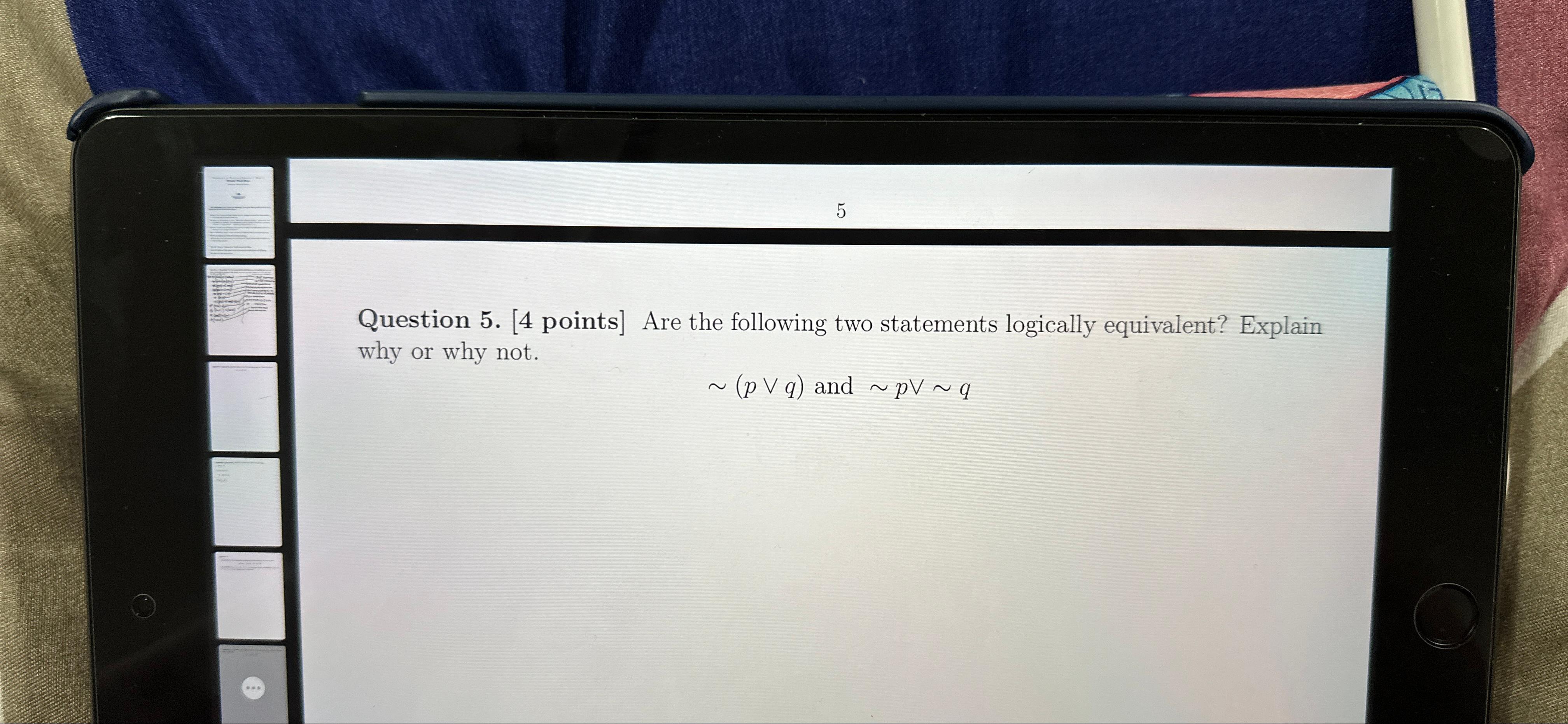 Solved Question 5. [4 ﻿points] ﻿Are the following two | Chegg.com