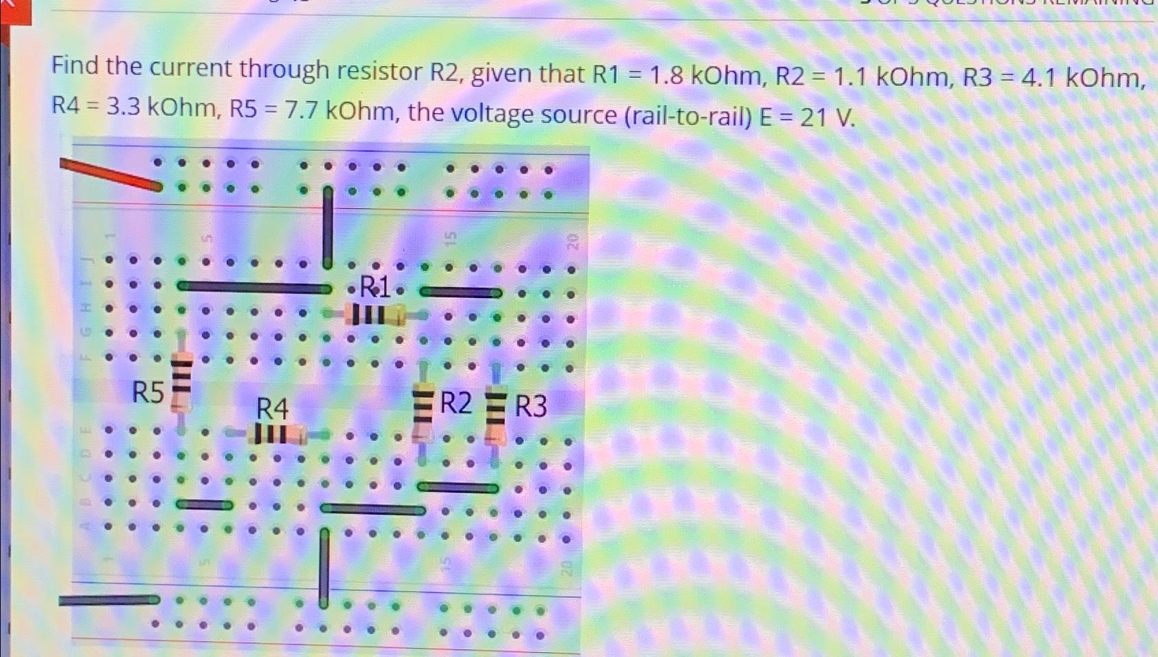Solved Find the current through resistor R2, ﻿given that | Chegg.com