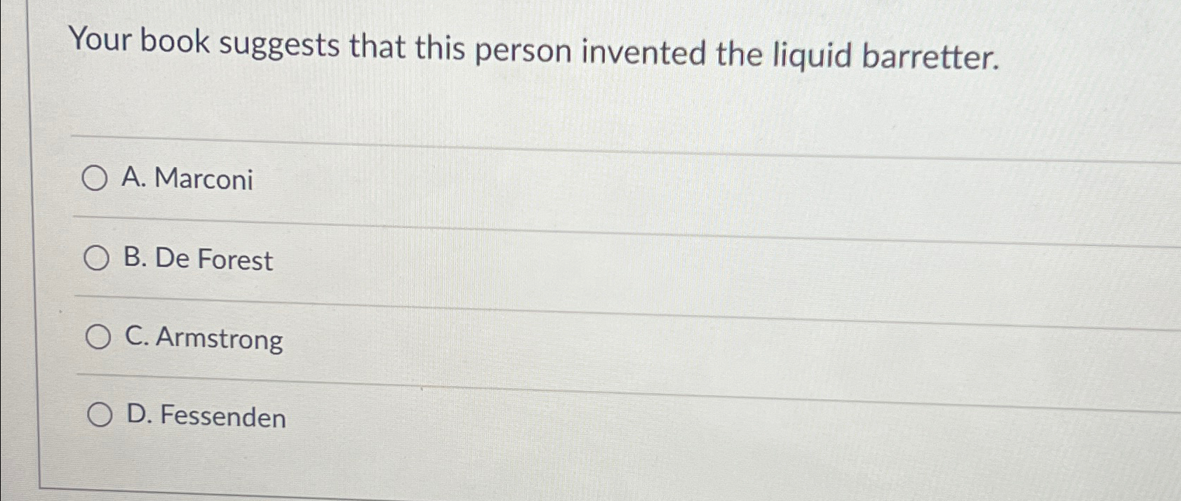 Solved Your book suggests that this person invented the | Chegg.com