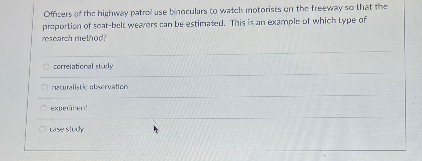 Solved Officers of the highway patrol use binoculars to | Chegg.com