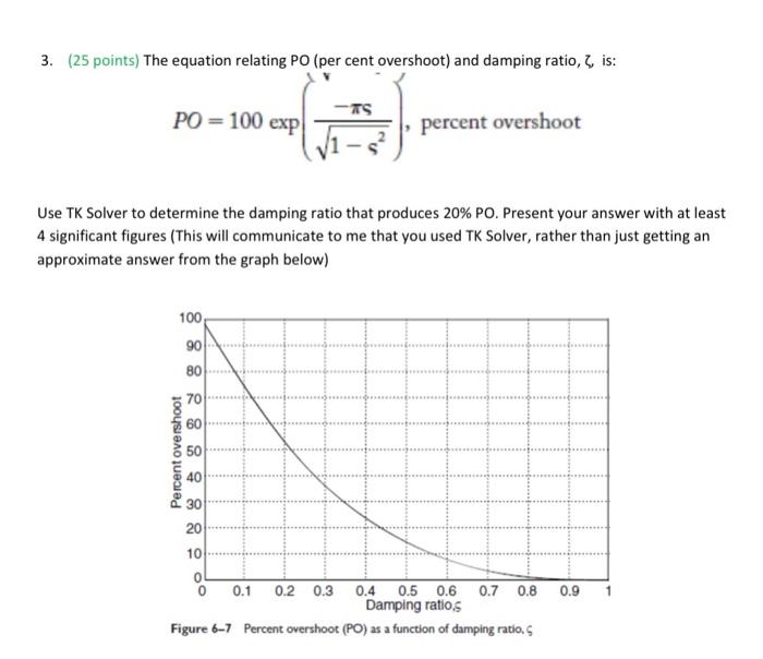 3. (25 points) The equation relating PO (per cent | Chegg.com