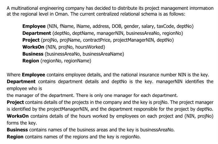 Solved A multinational engineering company has decided to | Chegg.com
