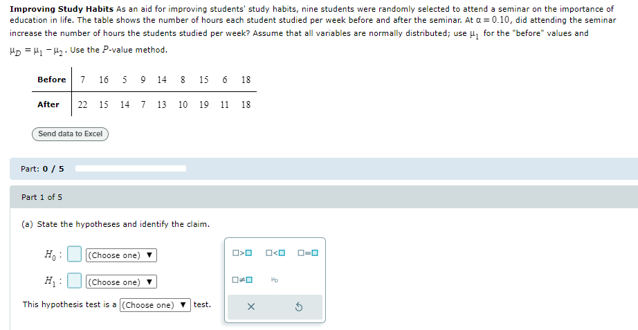 Solved Improving Study Habits As an aid for improving | Chegg.com