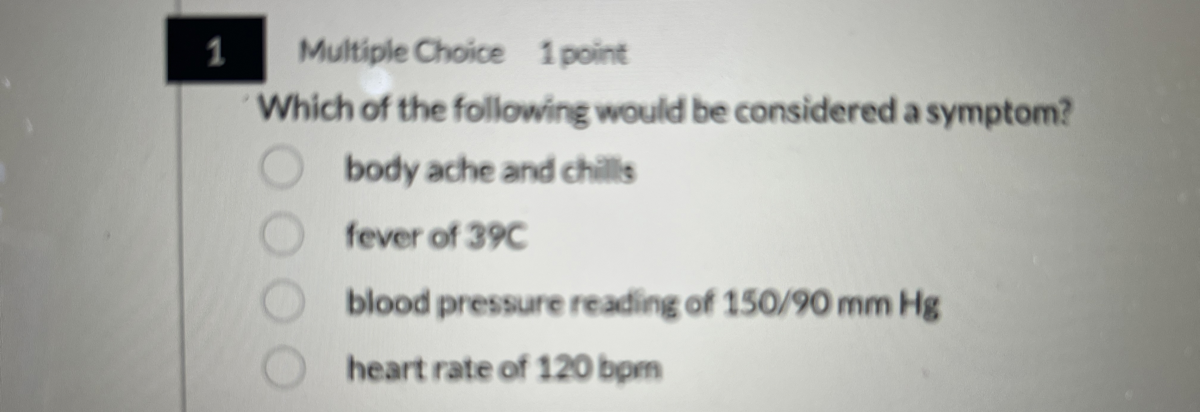 Solved Multiple Choice 1 ﻿pointWhich of the following would | Chegg.com