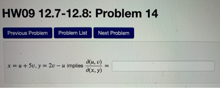 Solved HW09 12.7-12.8: Problem 12 Previous Problem Problem | Chegg.com