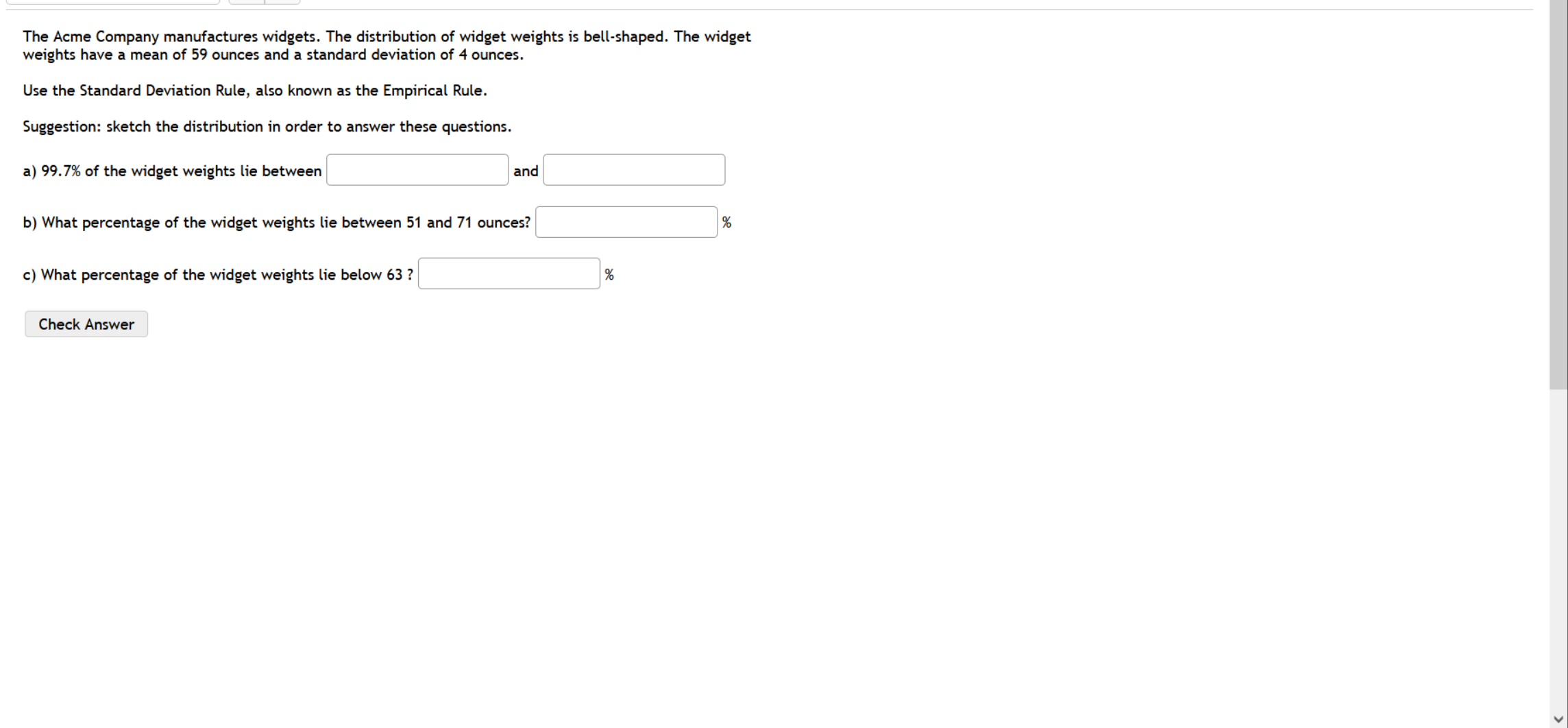 Solved The Acme Company manufactures widgets. The | Chegg.com