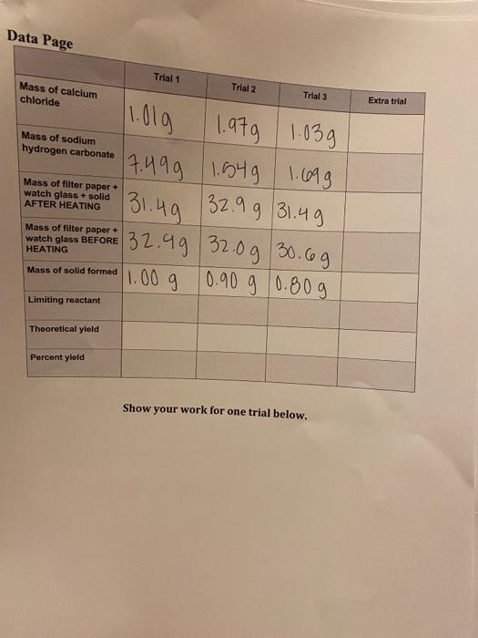 Solved Please show how to find limiting reactant, | Chegg.com