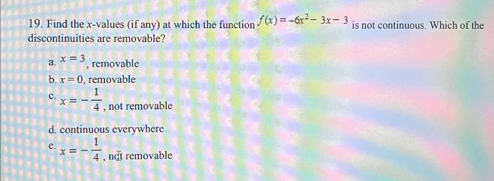 Solved Find the x-values (if any) ﻿at which the function | Chegg.com