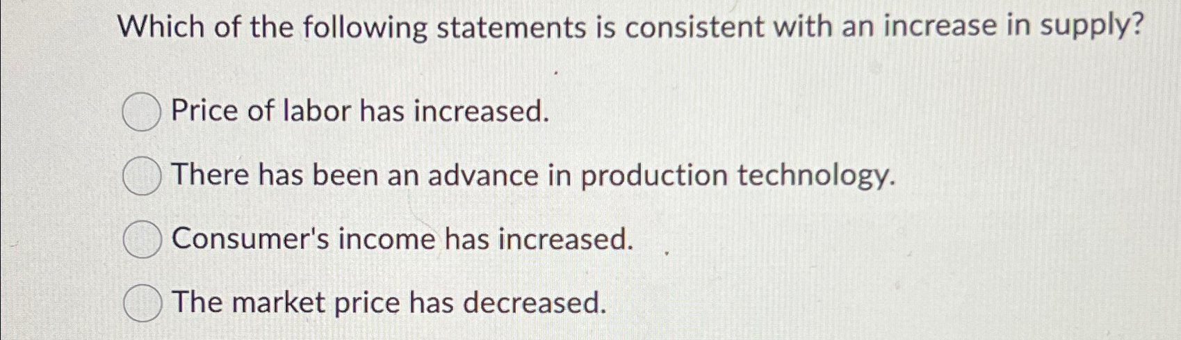 Solved Which of the following statements is consistent with | Chegg.com