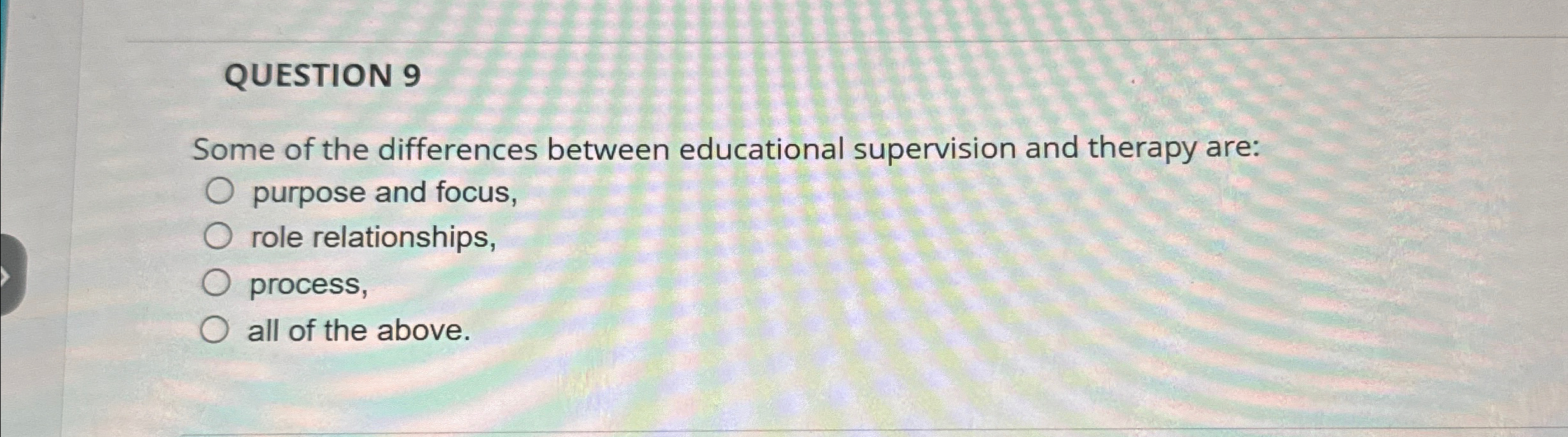 Solved QUESTION 9Some of the differences between educational | Chegg.com