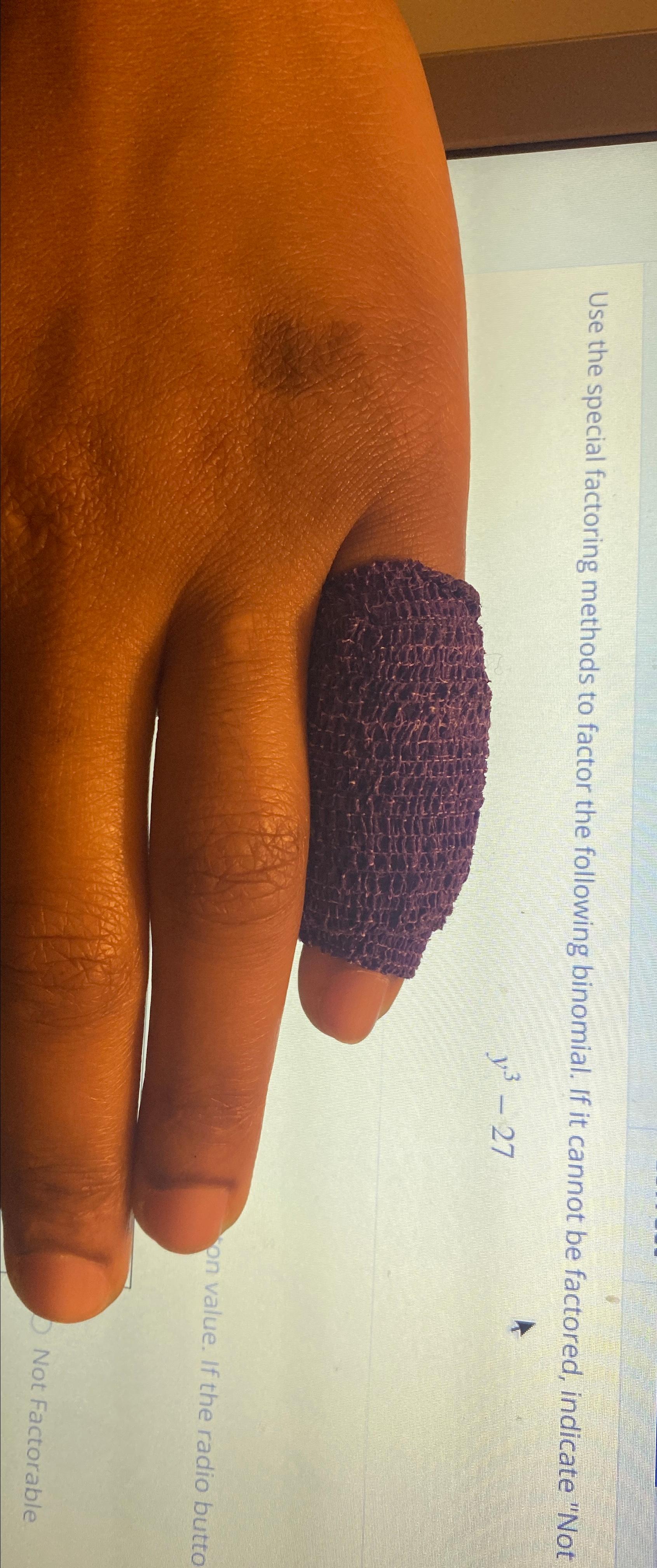 Solved Use the special factoring methods to factor the | Chegg.com