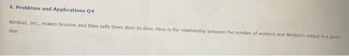 4. Problems and Applications 04 Nimbus, Inc., makes | Chegg.com