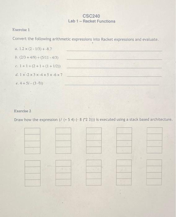 Solved Convert the following arithmetic expressions into | Chegg.com