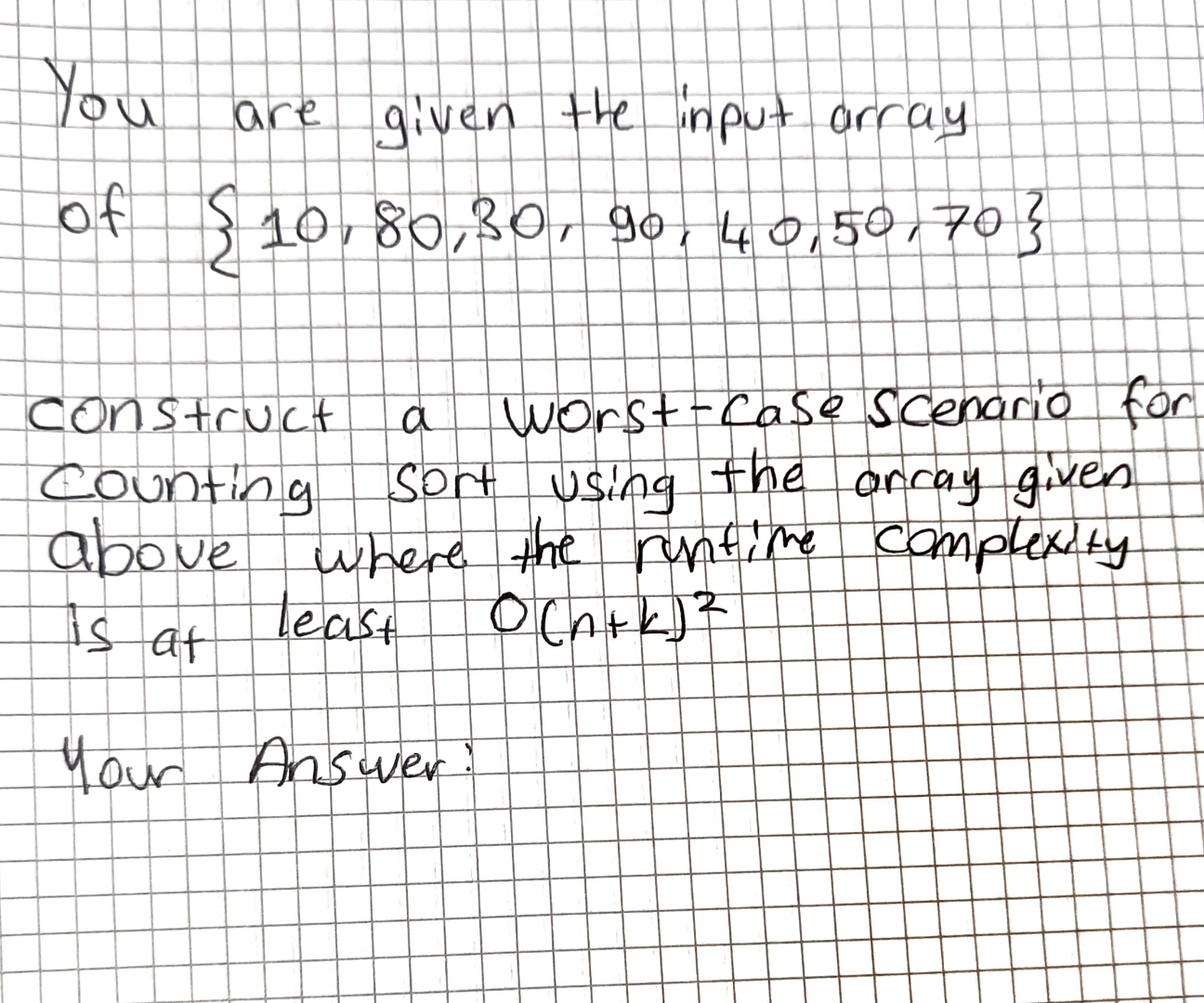 Solved You are given the input array of | Chegg.com