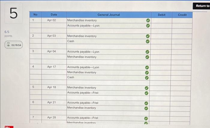 Solved Exercise 4-3 (Algo) Recording purchases, purchases | Chegg.com