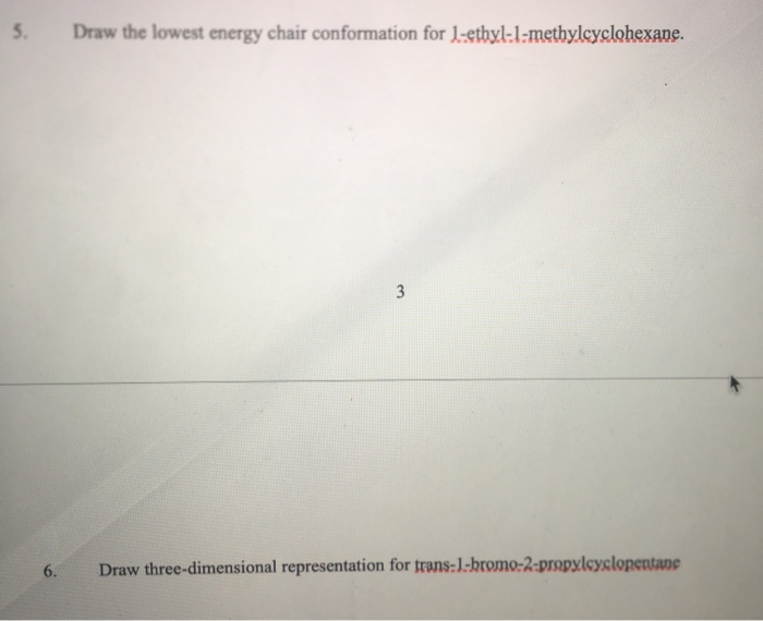 Solved Draw the lowest energy chair conformation for | Chegg.com