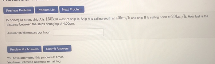 Solved Previous Problem Problem List Next Probler (5 points) | Chegg.com