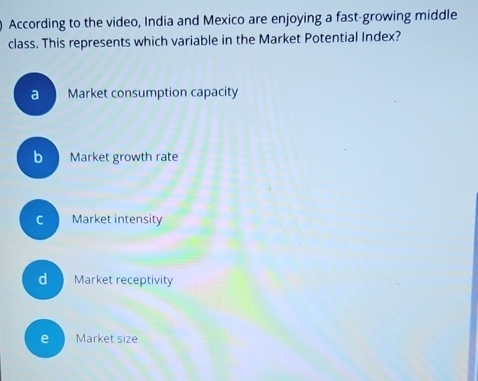 Solved According to the video, India and Mexico are enjoying | Chegg.com