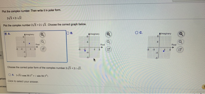 Solved Plot The Complex Number Then Write It In Polar Form