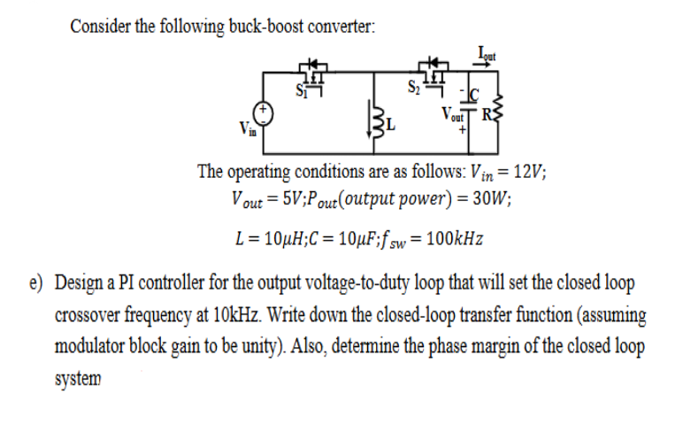 Solved SOLVE STEP BY STEPConsider the following buck-boost | Chegg.com