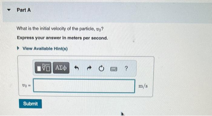 Solved A Common Graphical Representation Of Motion Along A
