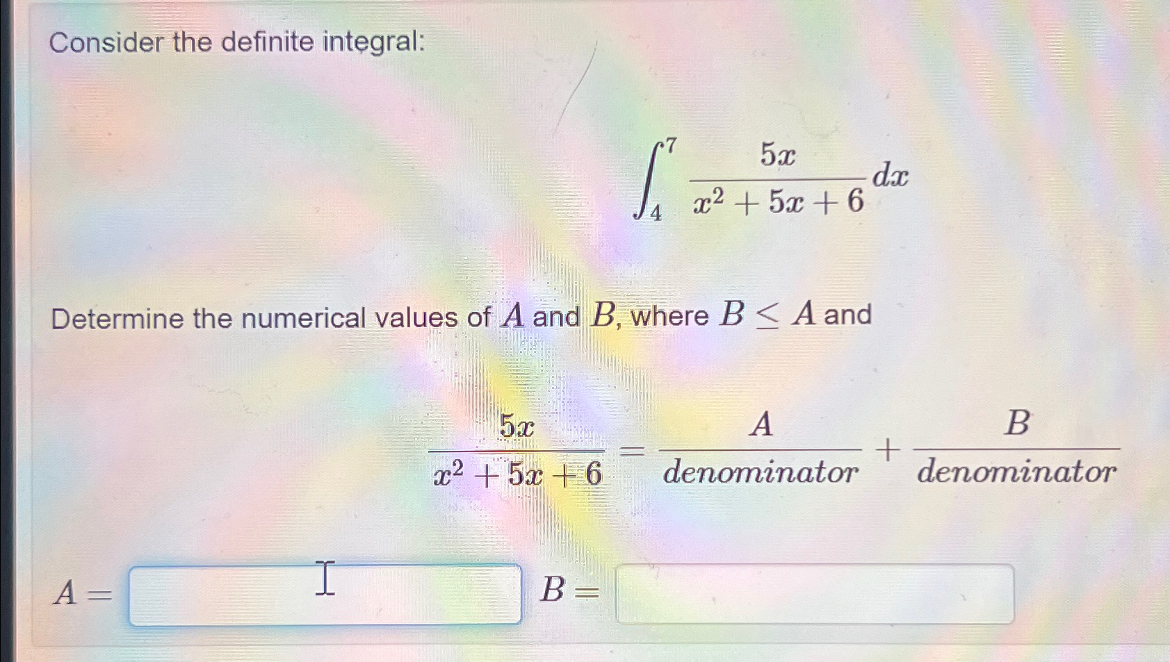 Solved Consider the definite | Chegg.com Solved Consider the definite | Chegg.com