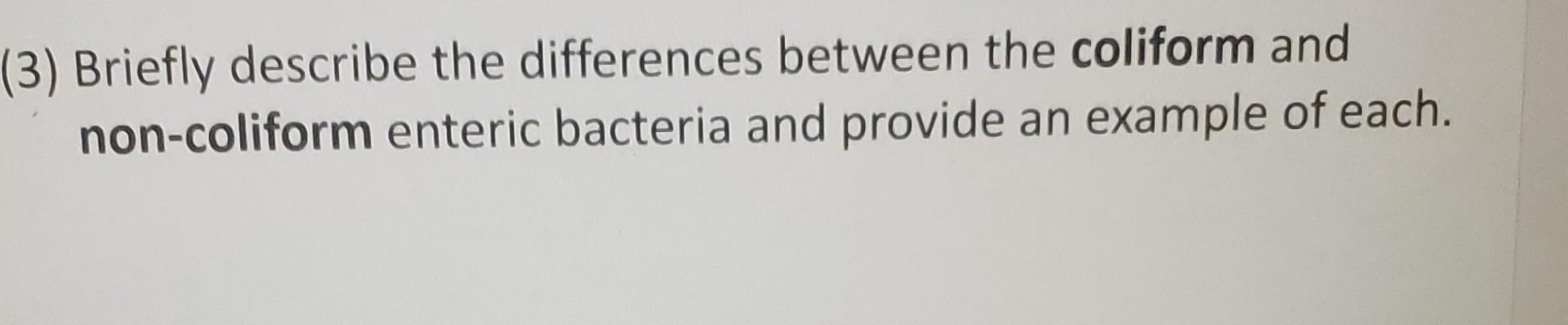 Solved 3) Briefly describe the differences between the | Chegg.com