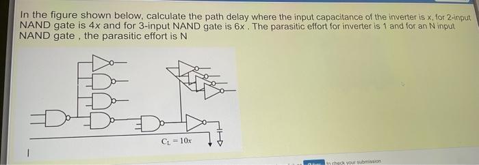 Solved In the figure shown below, calculate the path delay | Chegg.com