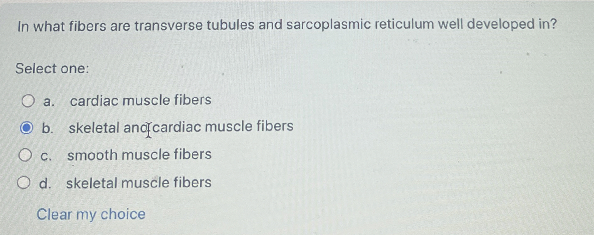 Solved In what fibers are transverse tubules and | Chegg.com