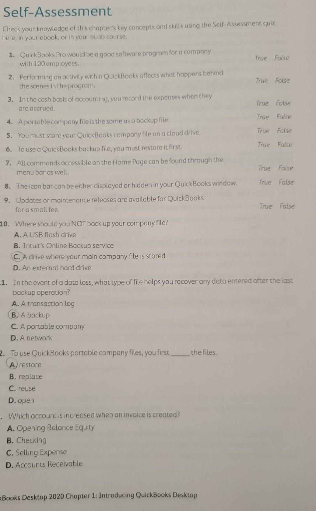 Solved Self-Assessment Check your knowledge of this | Chegg.com