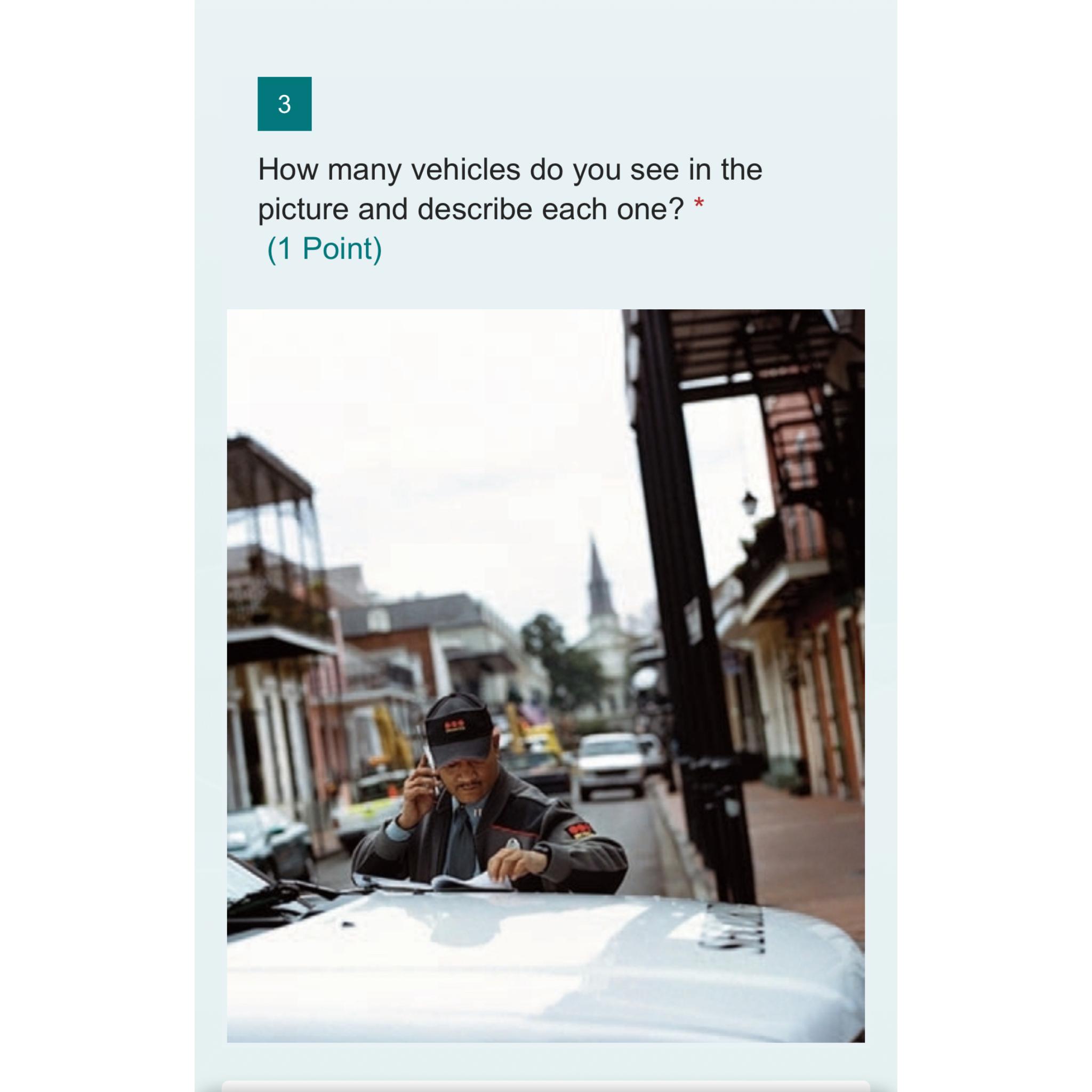 3How many vehicles do you see in the picture and | Chegg.com