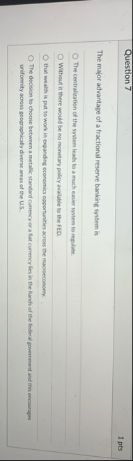 Solved Question 71 ﻿ptsThe major advantage of a fractional | Chegg.com