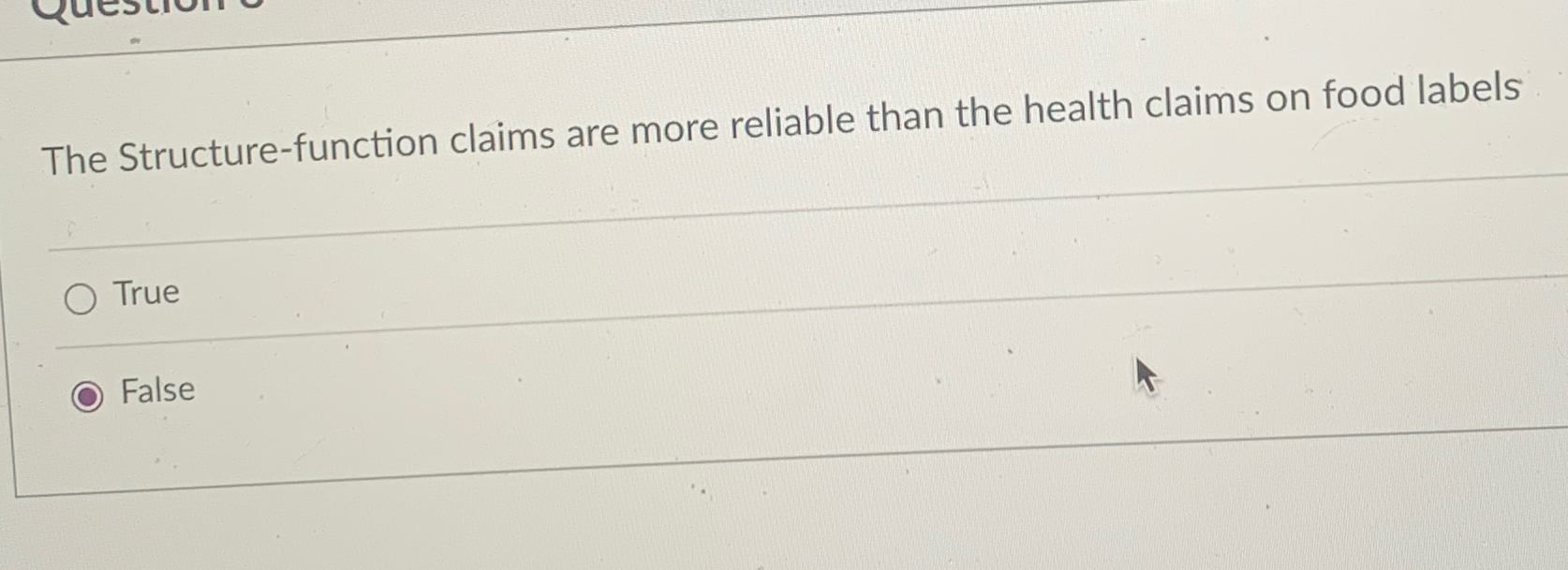 Solved The Structure-function claims are more reliable than | Chegg.com