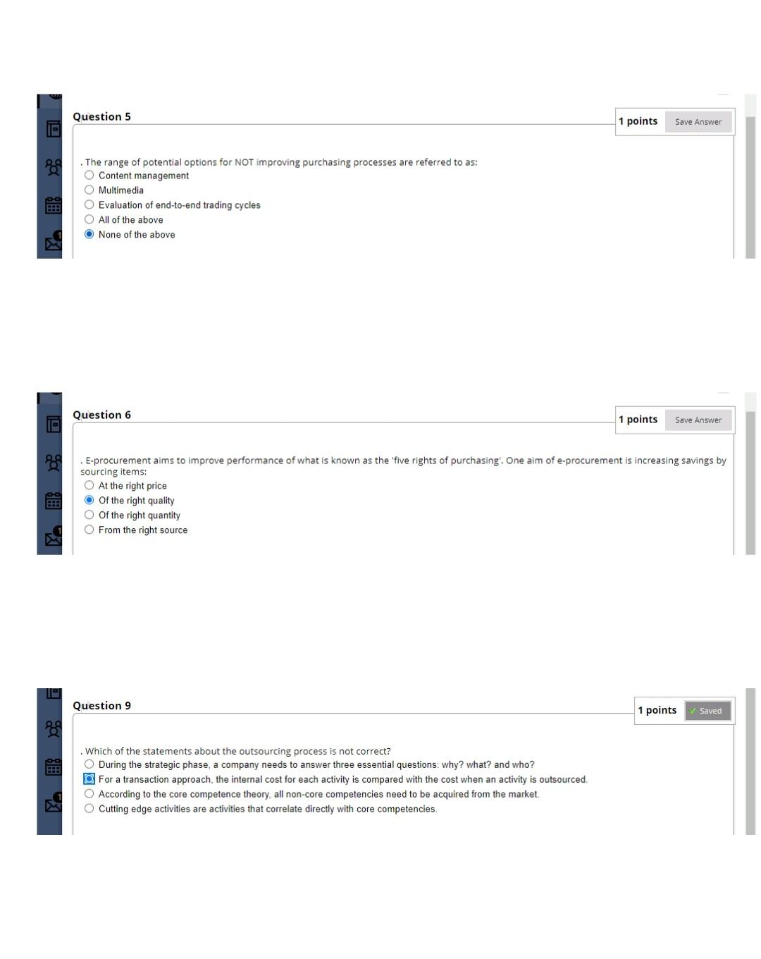 Solved Question 5 1 points Save Answer . The range of | Chegg.com
